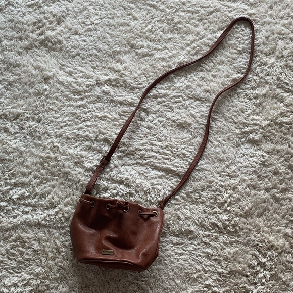 Express | Bags | Express Brown Leather Shoulder Bag | Poshmark